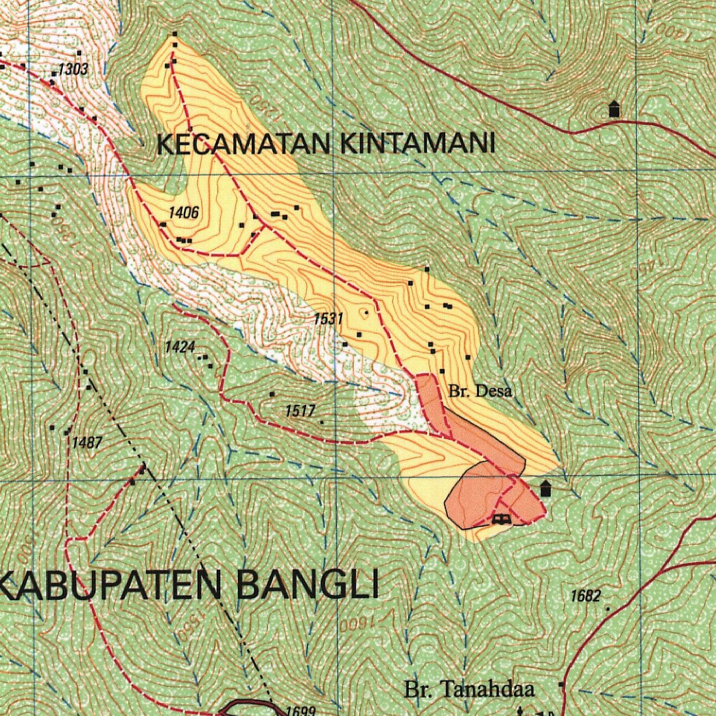 Kintamani (1707-641) Map by Badan Informasi Geospasial | Avenza Maps