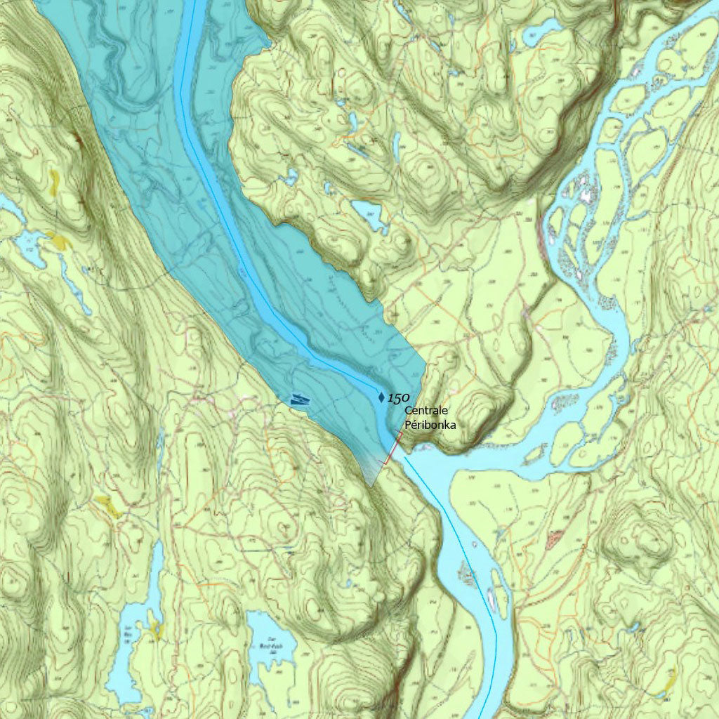 Rivière Péribonka Map by Canot Kayak Quebec | Avenza Maps