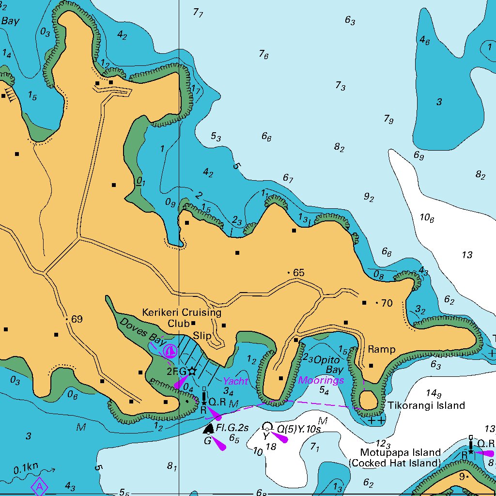 Kerikeri Inlet and Te Puna Inlet Map by Land Information New Zealand ...