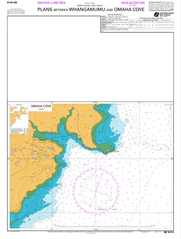 Omaha Cove Map by Land Information New Zealand | Avenza Maps