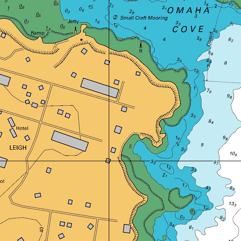 Omaha Cove Map by Land Information New Zealand | Avenza Maps