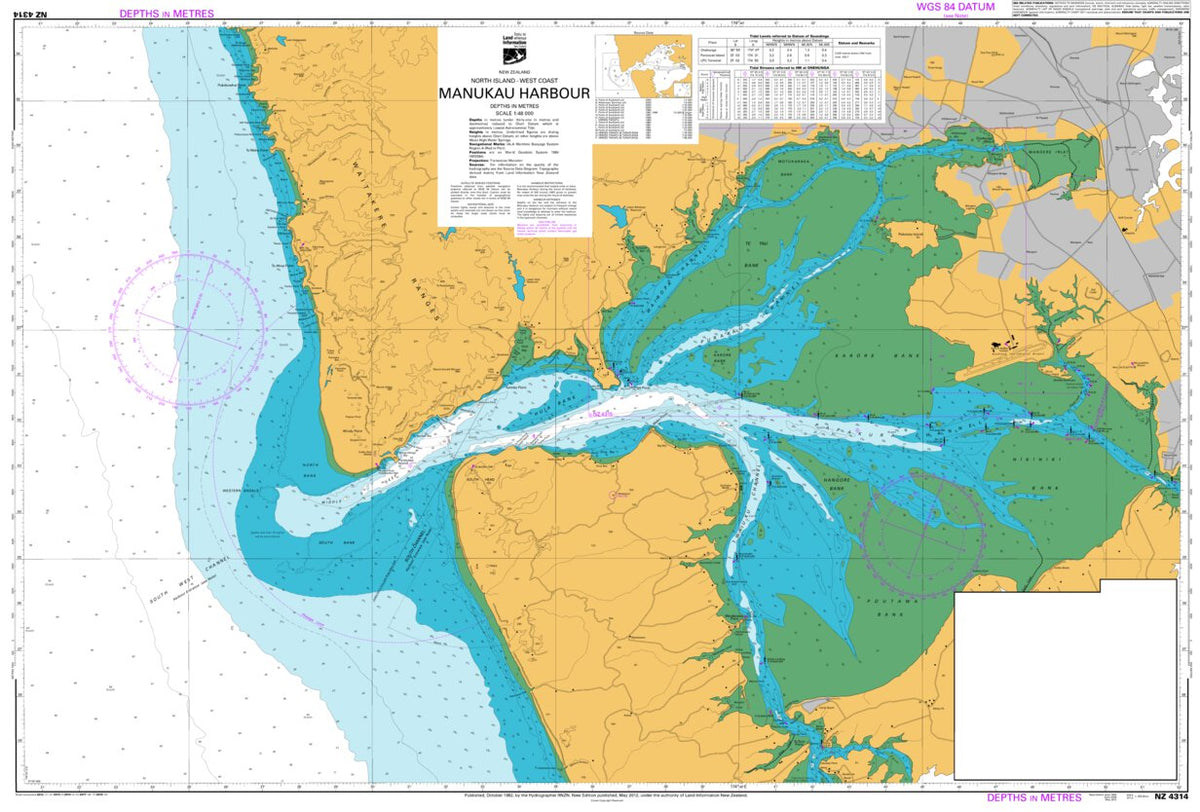 Manukau Harbour Map by Land Information New Zealand | Avenza Maps