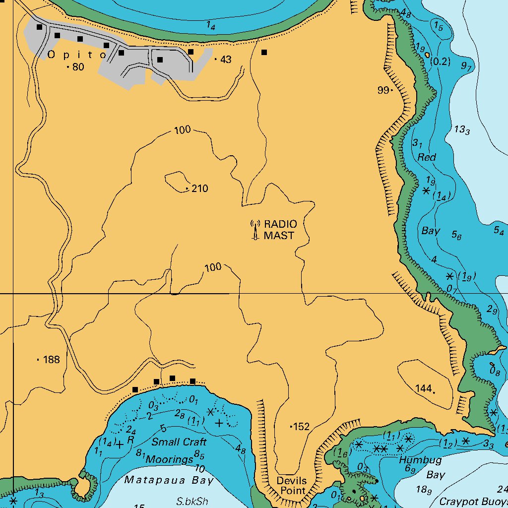 Mercury Bay Map by Land Information New Zealand | Avenza Maps