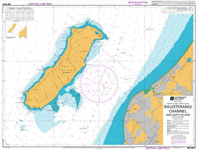 Rauoterangi Channel and Kapiti Island Map by Land Information New Zealand | Avenza Maps