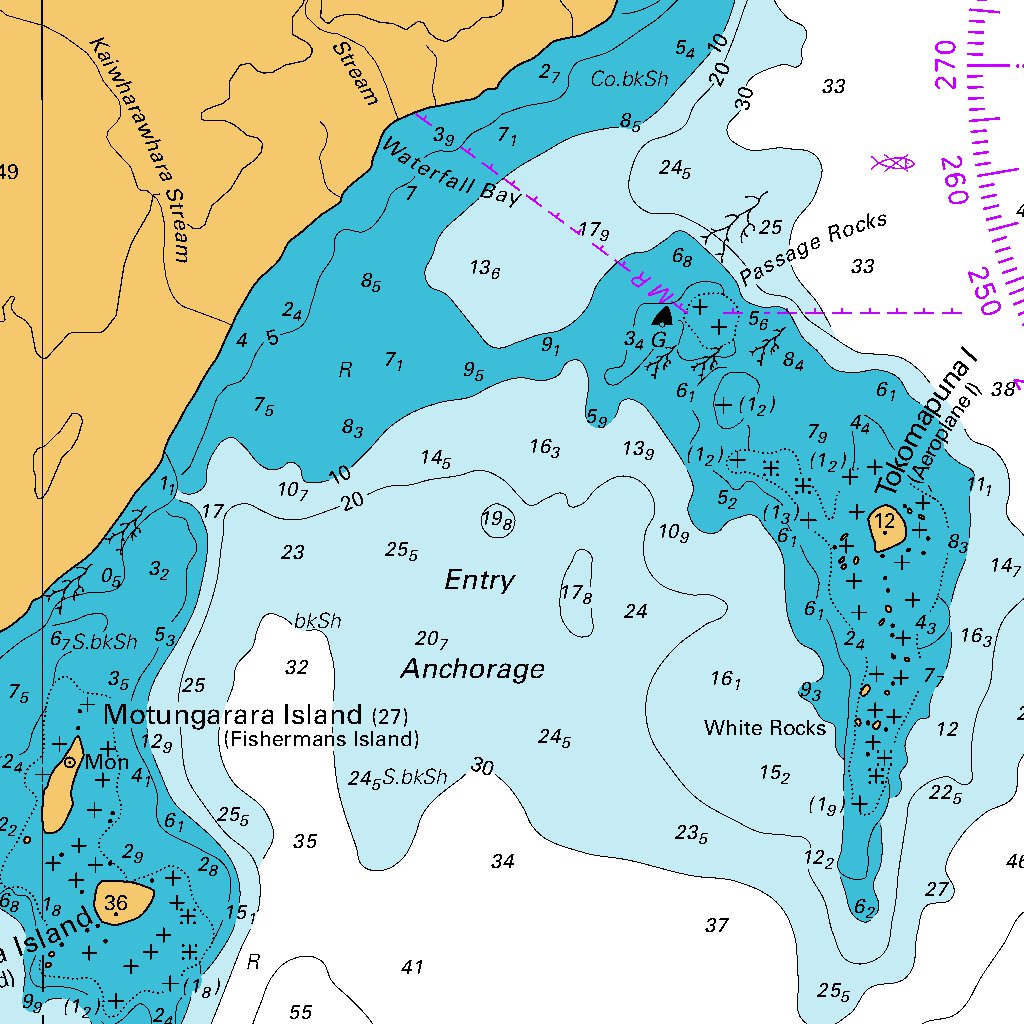 Rauoterangi Channel and Kapiti Island Map by Land Information New Zealand | Avenza Maps