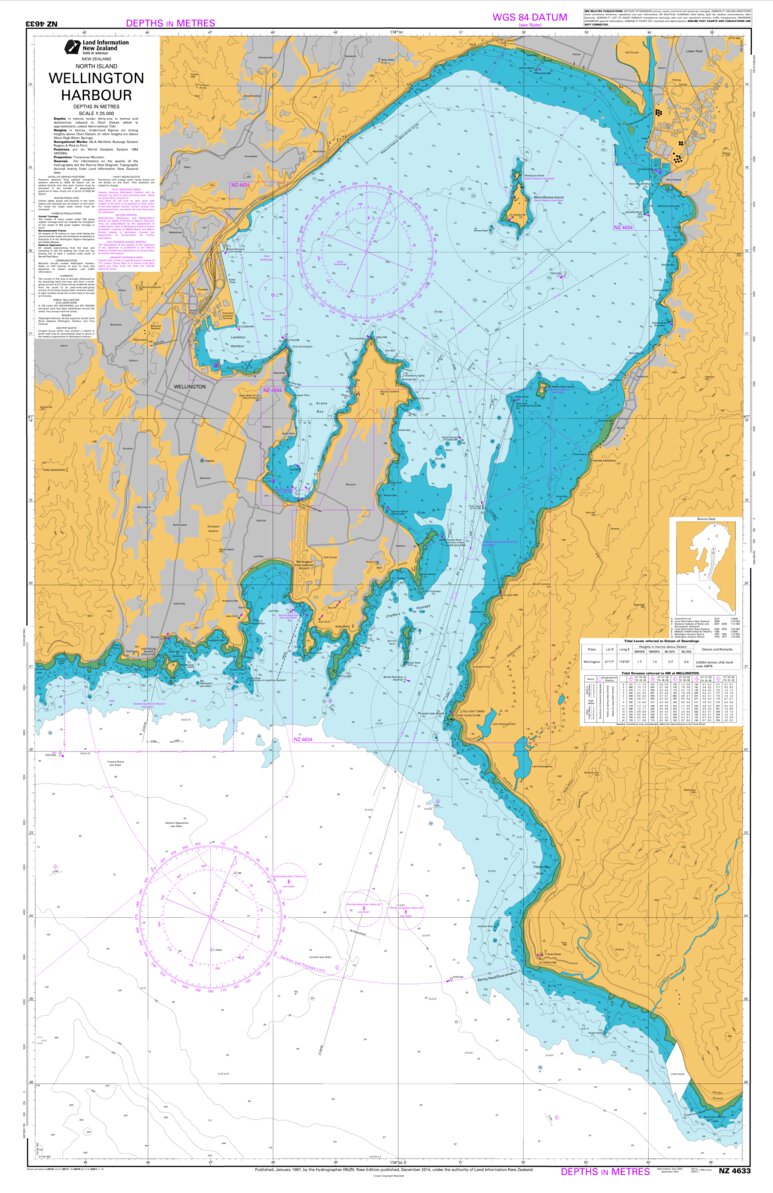 Wellington Harbour Map by Land Information New Zealand | Avenza Maps