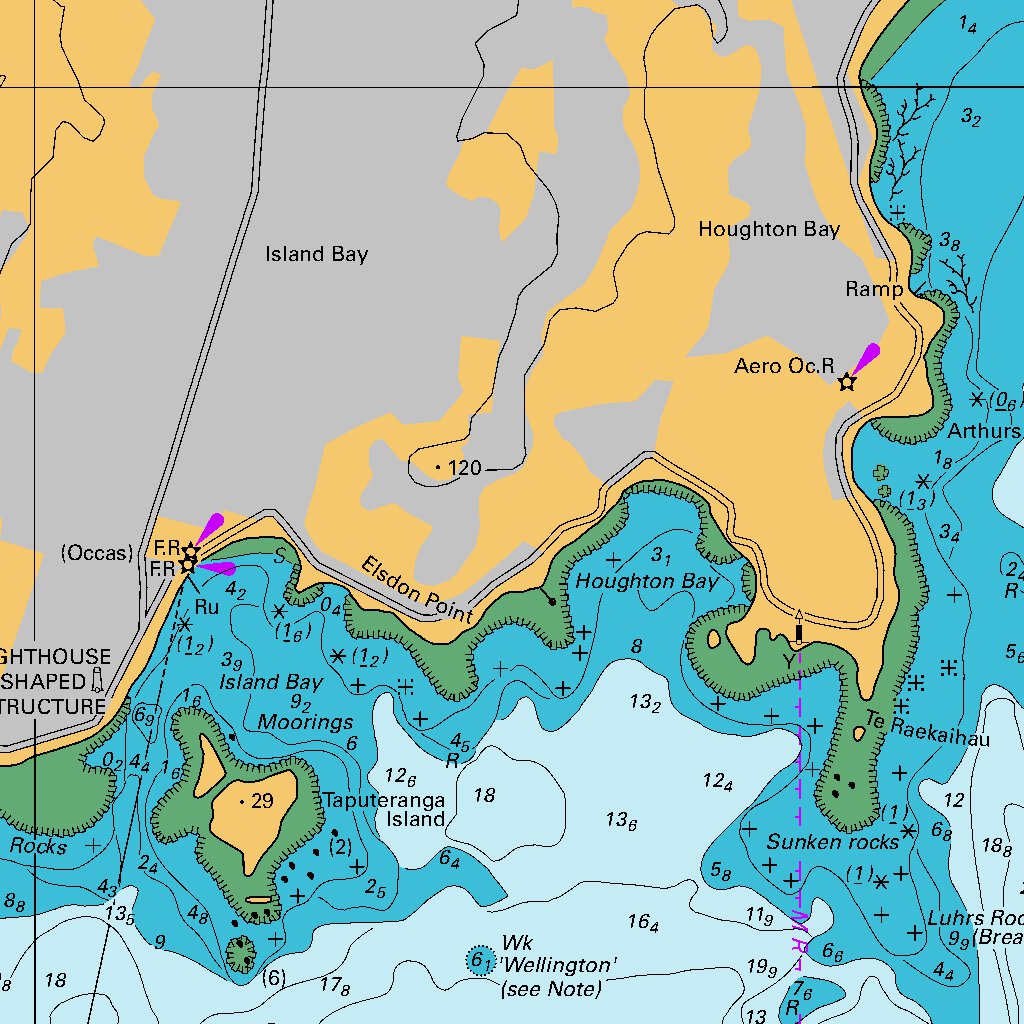 Wellington Harbour Map by Land Information New Zealand | Avenza Maps