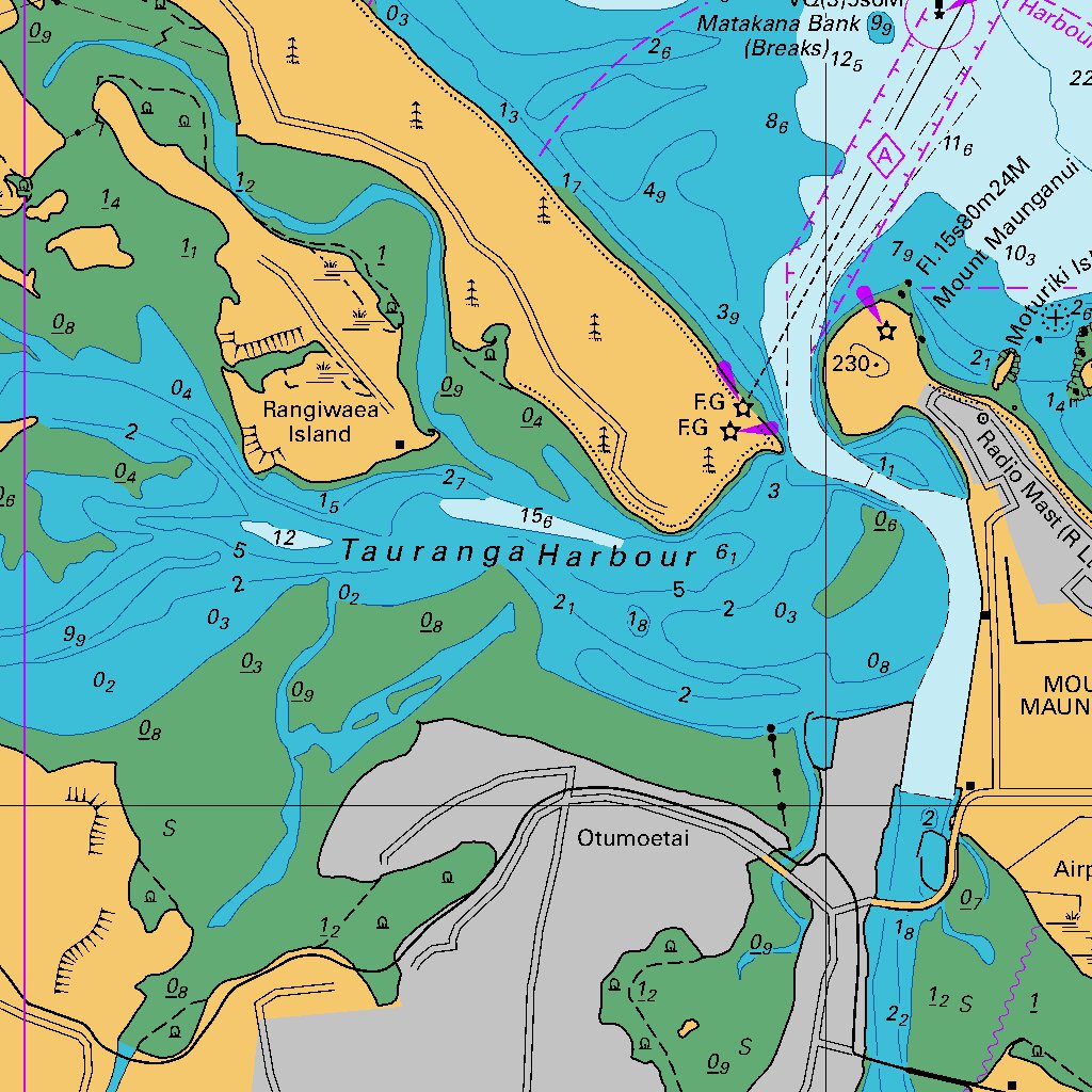 Mayor Island (Tuhua) to Okurei Point Map by Land Information New ...
