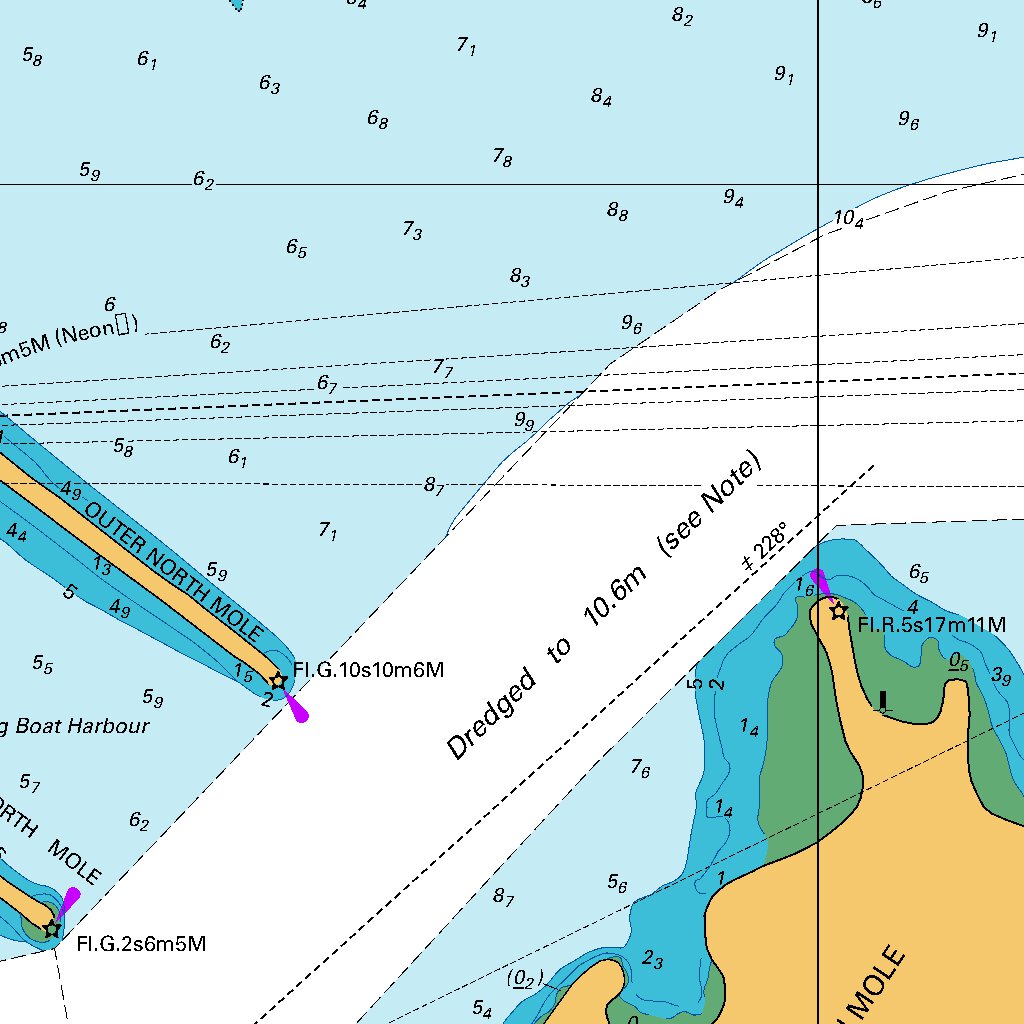 Timaru Harbour Map by Land Information New Zealand | Avenza Maps
