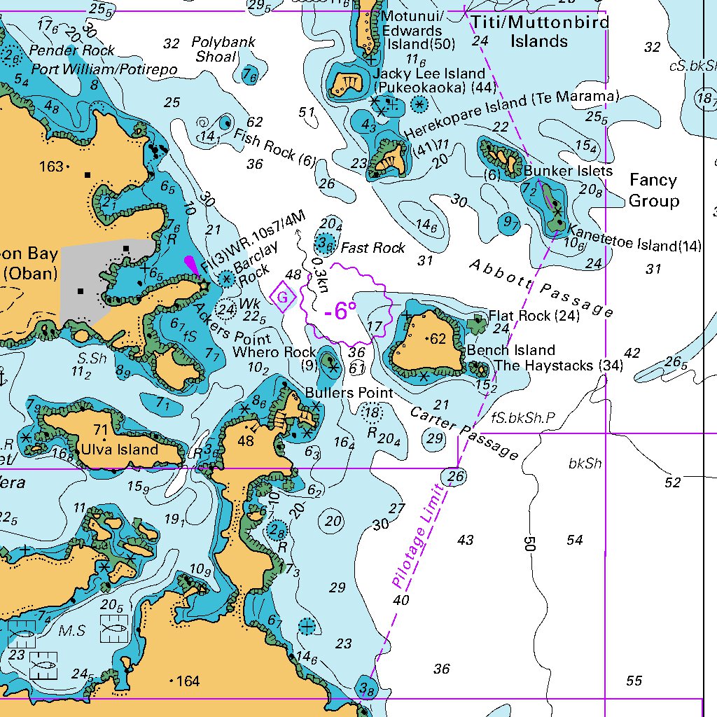 Nugget Point to Raratoka Island (Centre Island) Map by Land Information ...
