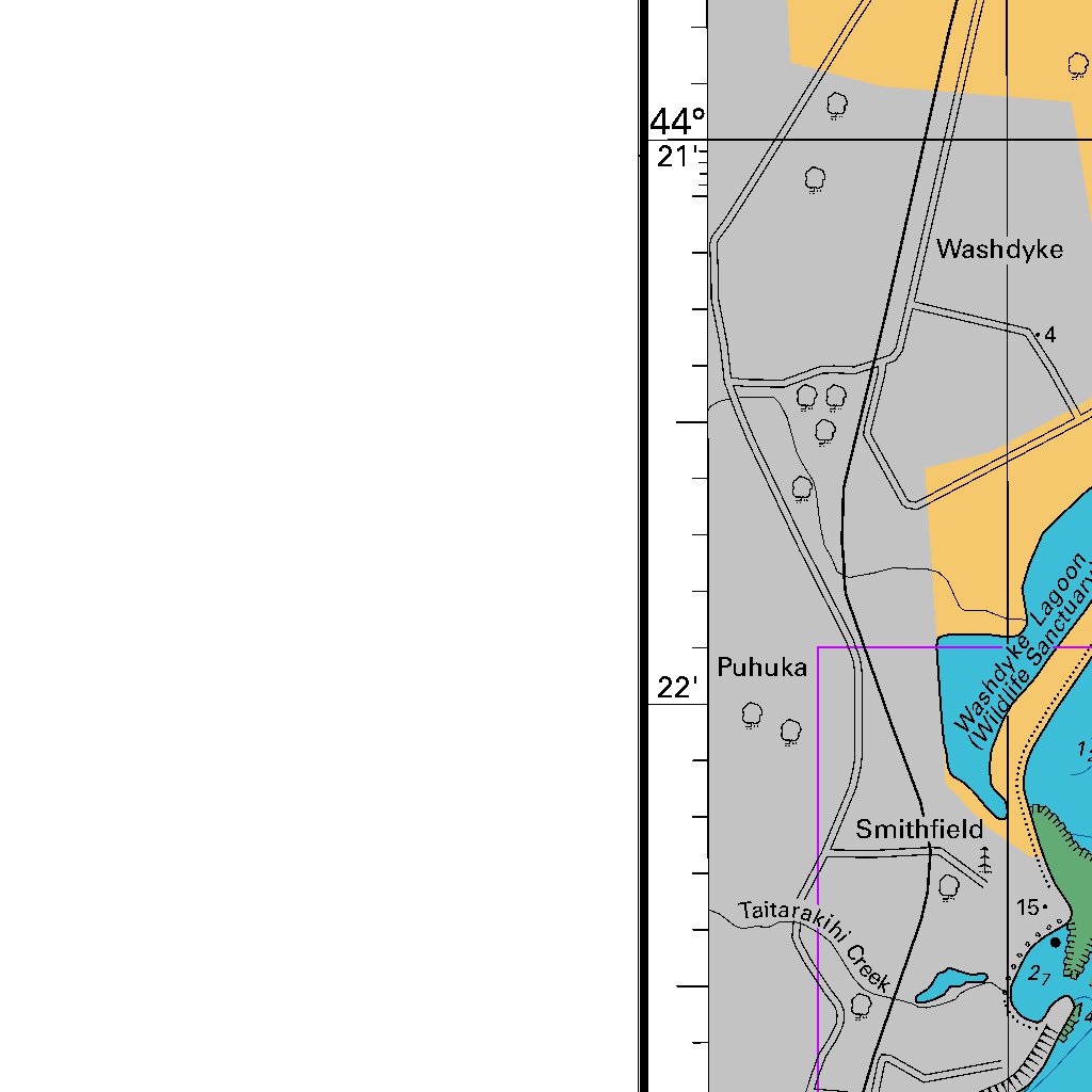 Approaches to Timaru Map by Land Information New Zealand | Avenza Maps