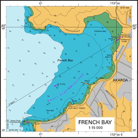 French Bay Map by Land Information New Zealand | Avenza Maps