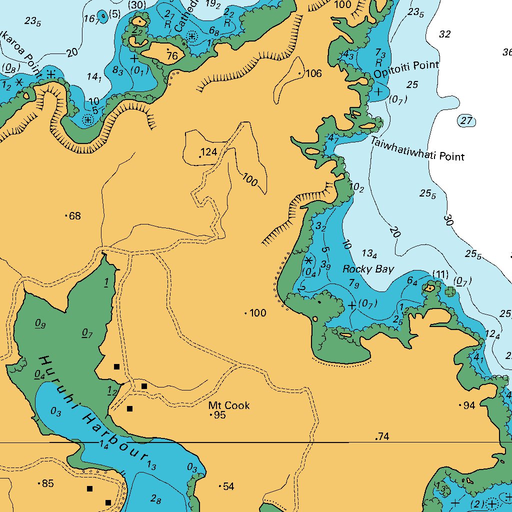 Mercury Islands Map by Land Information New Zealand | Avenza Maps