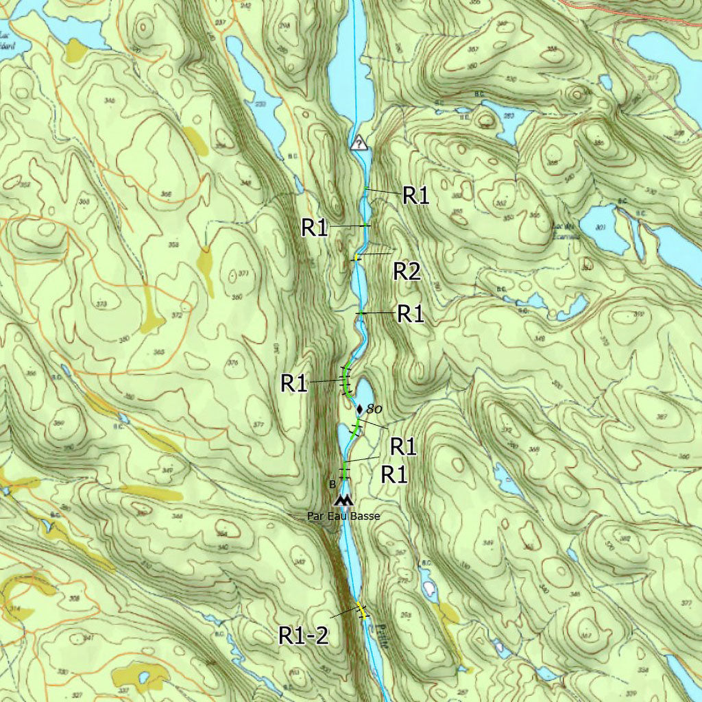 Petite Rivière Péribonka Map by Canot Kayak Quebec | Avenza Maps