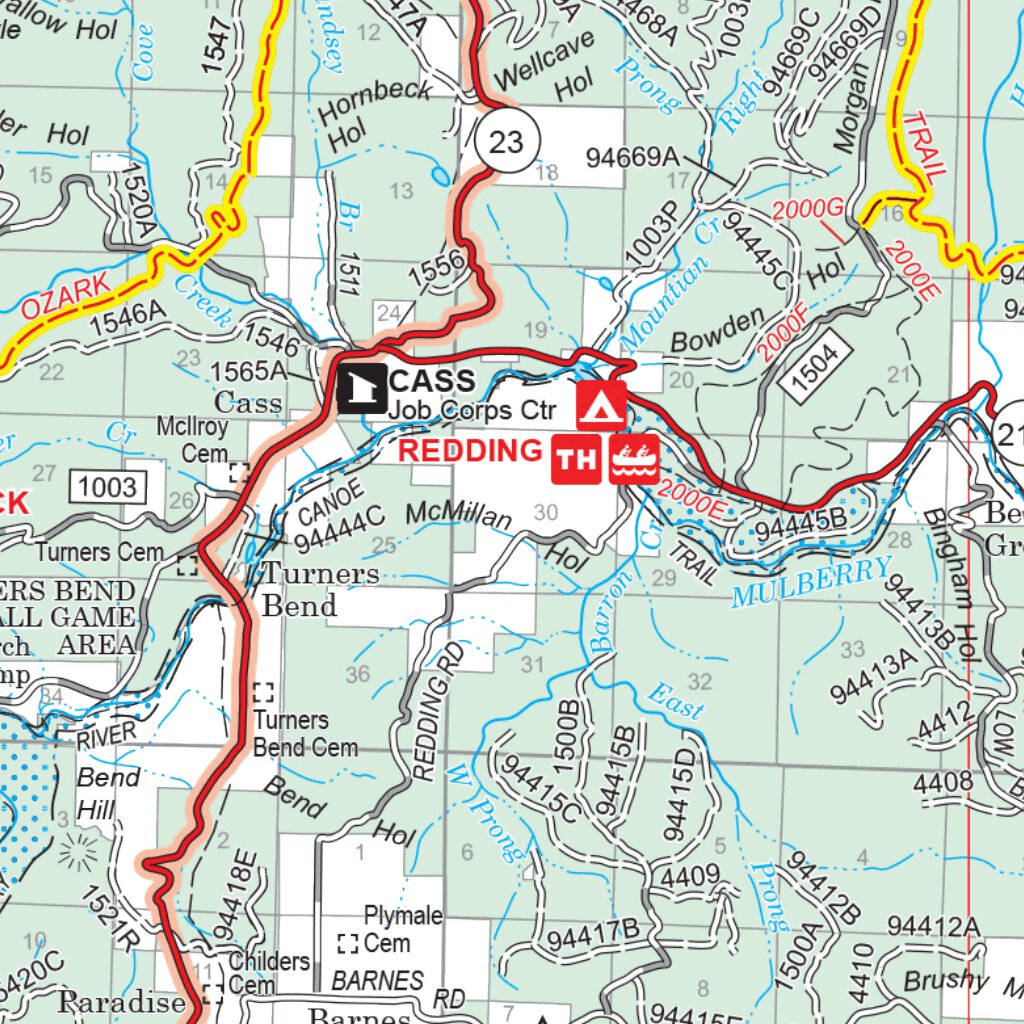 Ozark National Forest West - Boston and west side Pleasant Hill Ranger ...