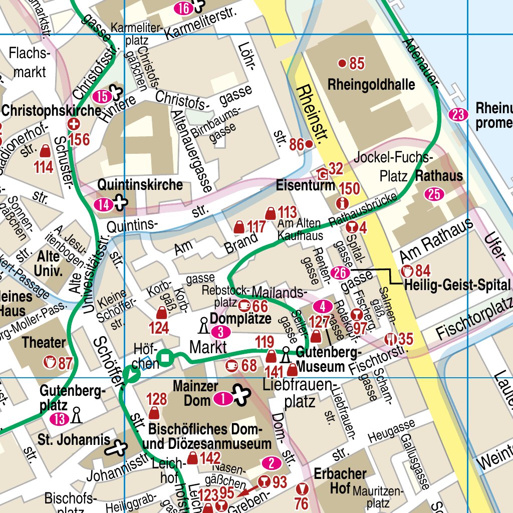 Citymap Mainz 2022 Map by Reise Know-How Verlag Peter Rump GmbH ...