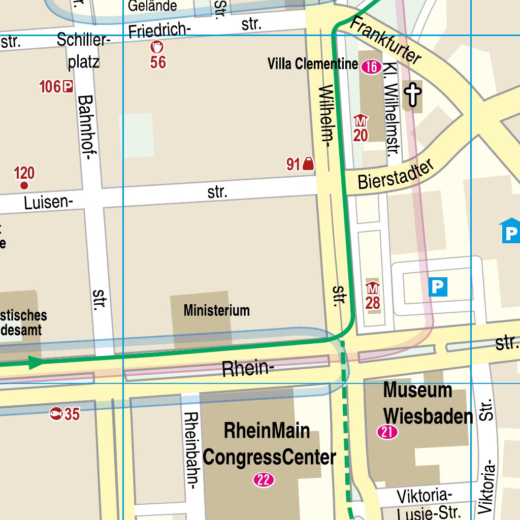 Citymap Wiesbaden 2022 Map by Reise Know-How Verlag Peter Rump GmbH ...