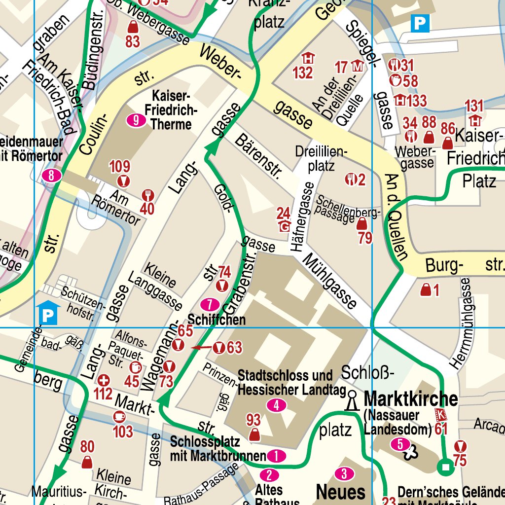 Citymap Wiesbaden 2022 Map by Reise Know-How Verlag Peter Rump GmbH ...