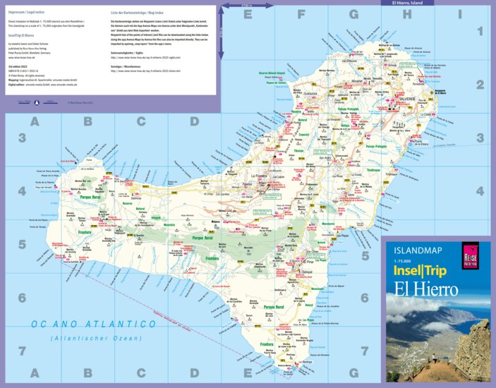 Islandmap El Hierro 2022 Map by Reise Know-How Verlag Peter Rump GmbH ...
