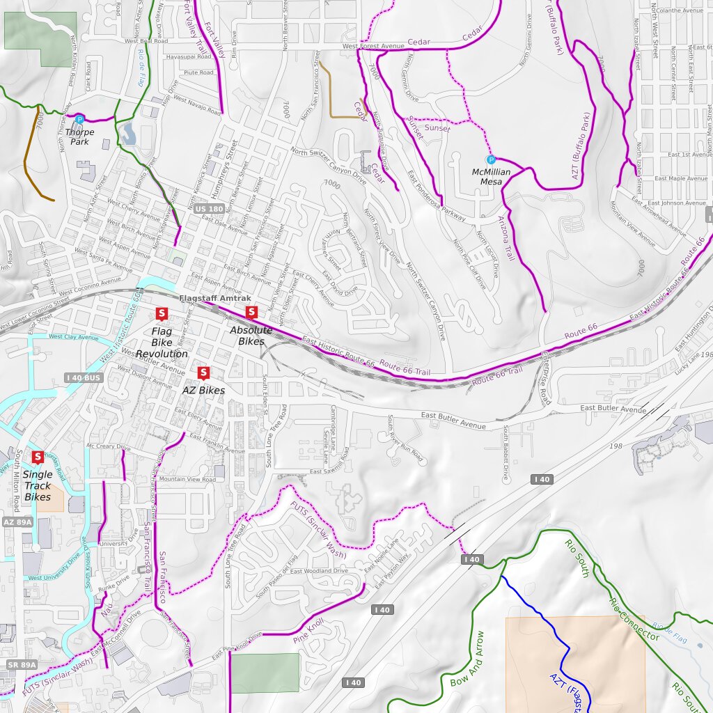 Flagstaff MTB and Hike Map by Orbital View, Inc. | Avenza Maps
