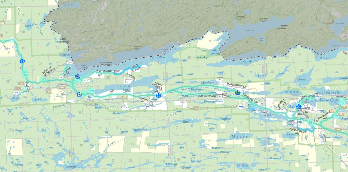 Cook County Snow Plowing Map by Cook County, Minnesota | Avenza Maps