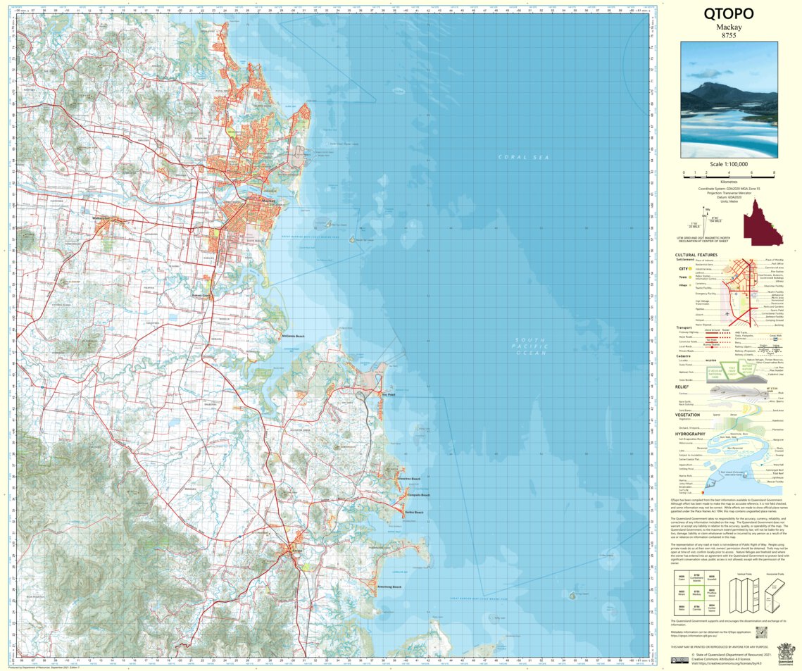 Mackay (8755) map by Department of Resources | Avenza Maps