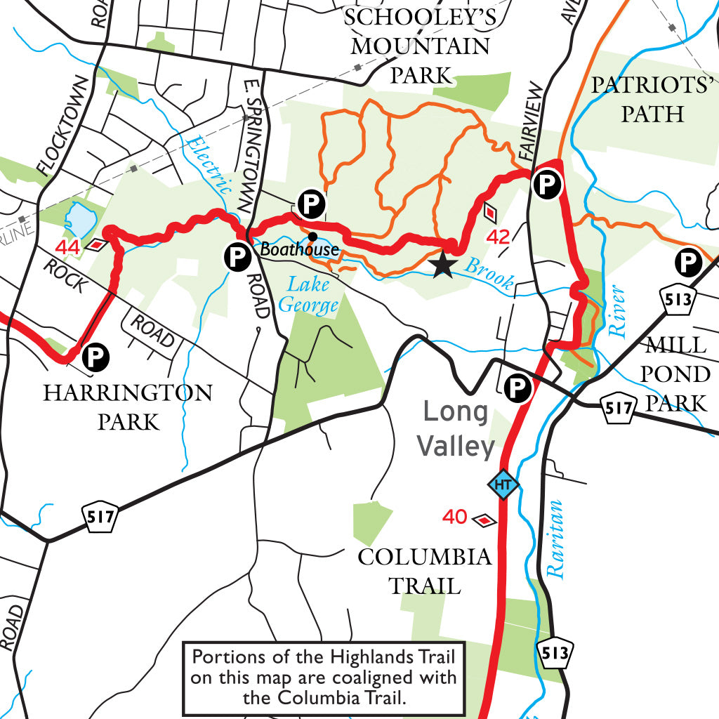 Highlands Trail in New Jersey : 2021 : Trail Conference Map by New York ...