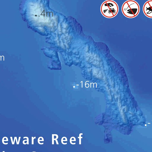 Beware Reef Marine Sanctuary Visitor Guide Map by Parks Victoria ...