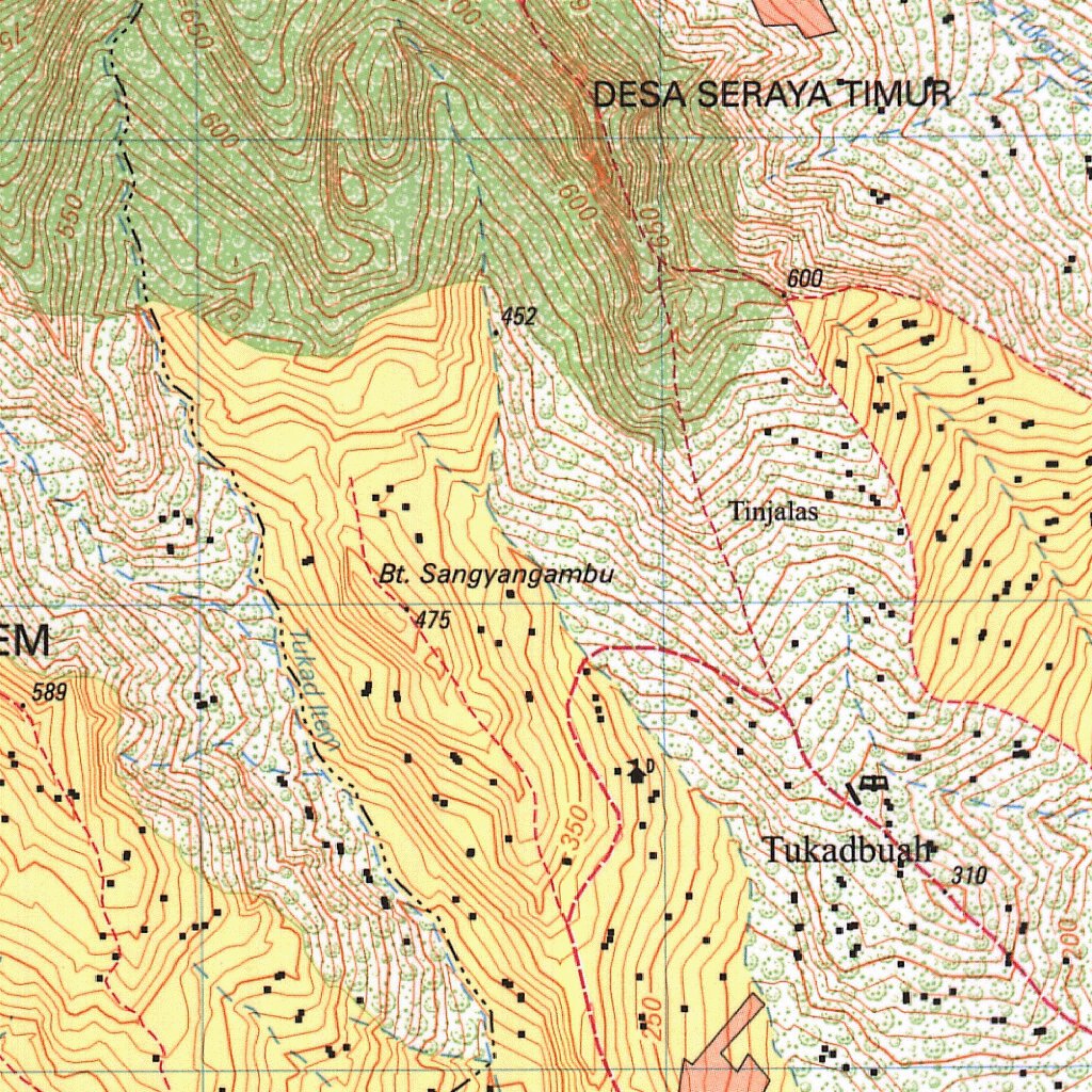 Seraya (1807-412) Map by Badan Informasi Geospasial | Avenza Maps