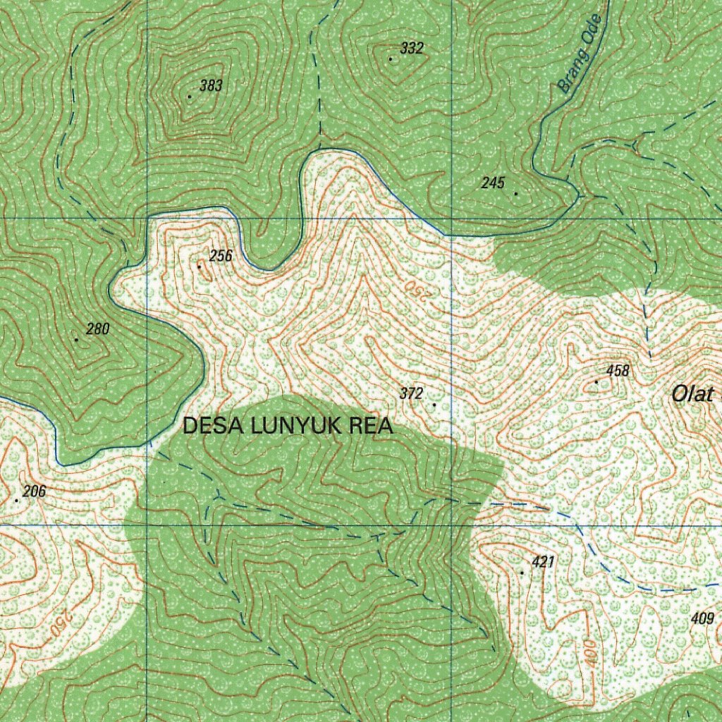 Olat Sepekat (1907-121) Map by Badan Informasi Geospasial | Avenza Maps