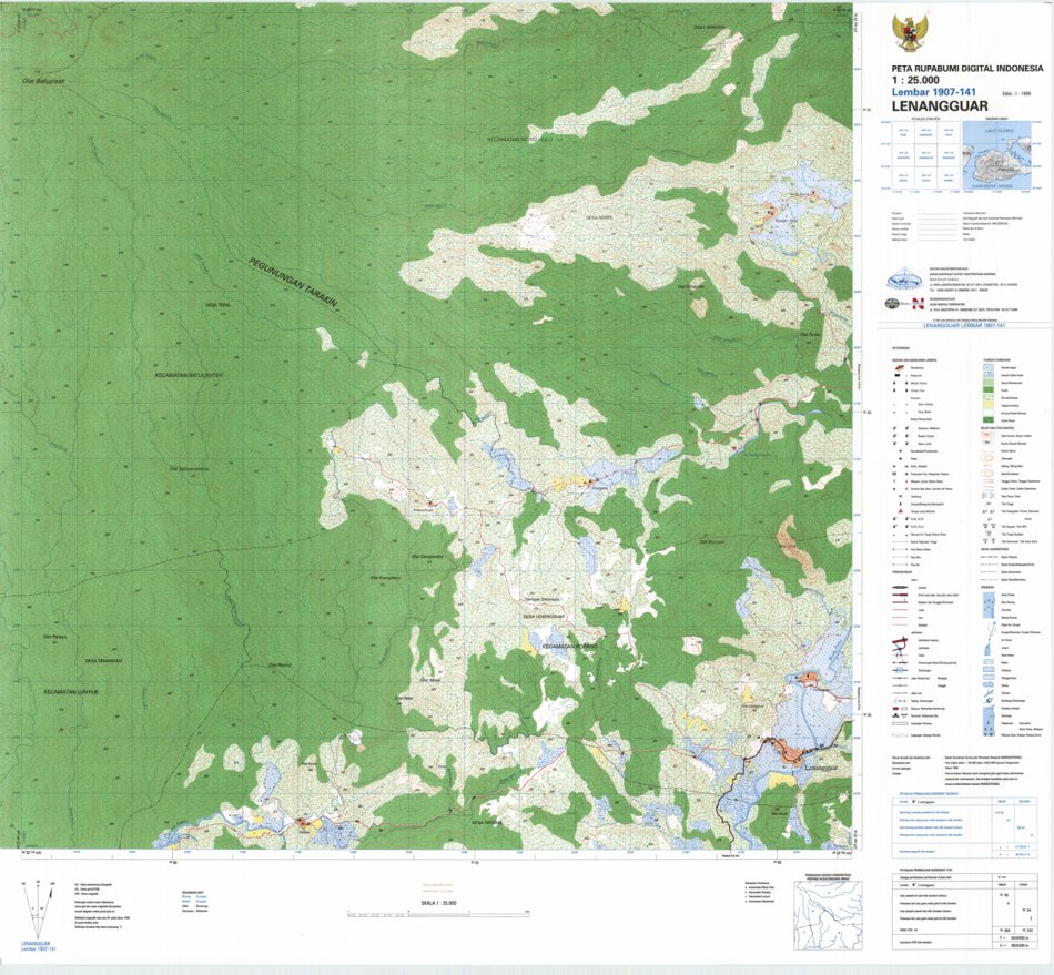 Lenangguar (1907-141) Map by Badan Informasi Geospasial | Avenza Maps