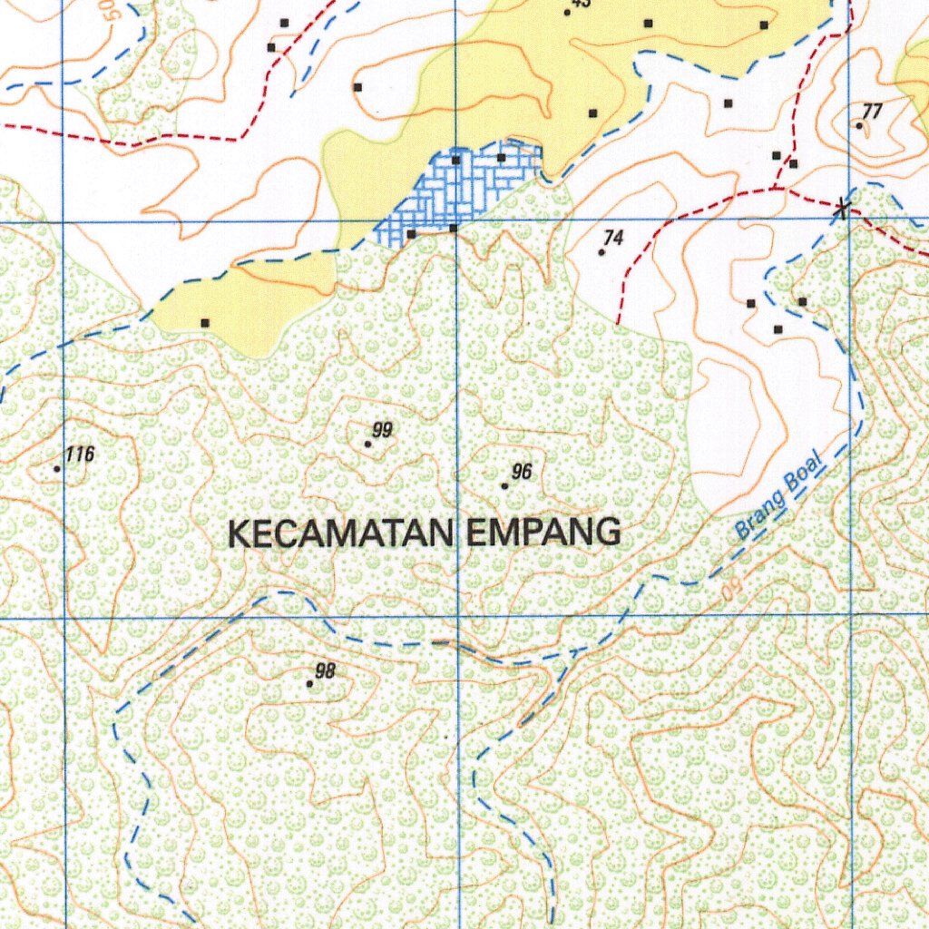 Boal Atas (1907-224) Map by Badan Informasi Geospasial | Avenza Maps