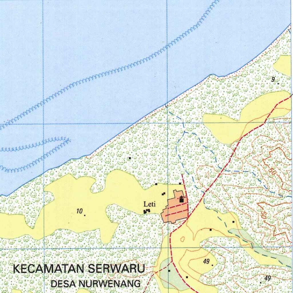 Leti (2607-431) Map by Badan Informasi Geospasial | Avenza Maps