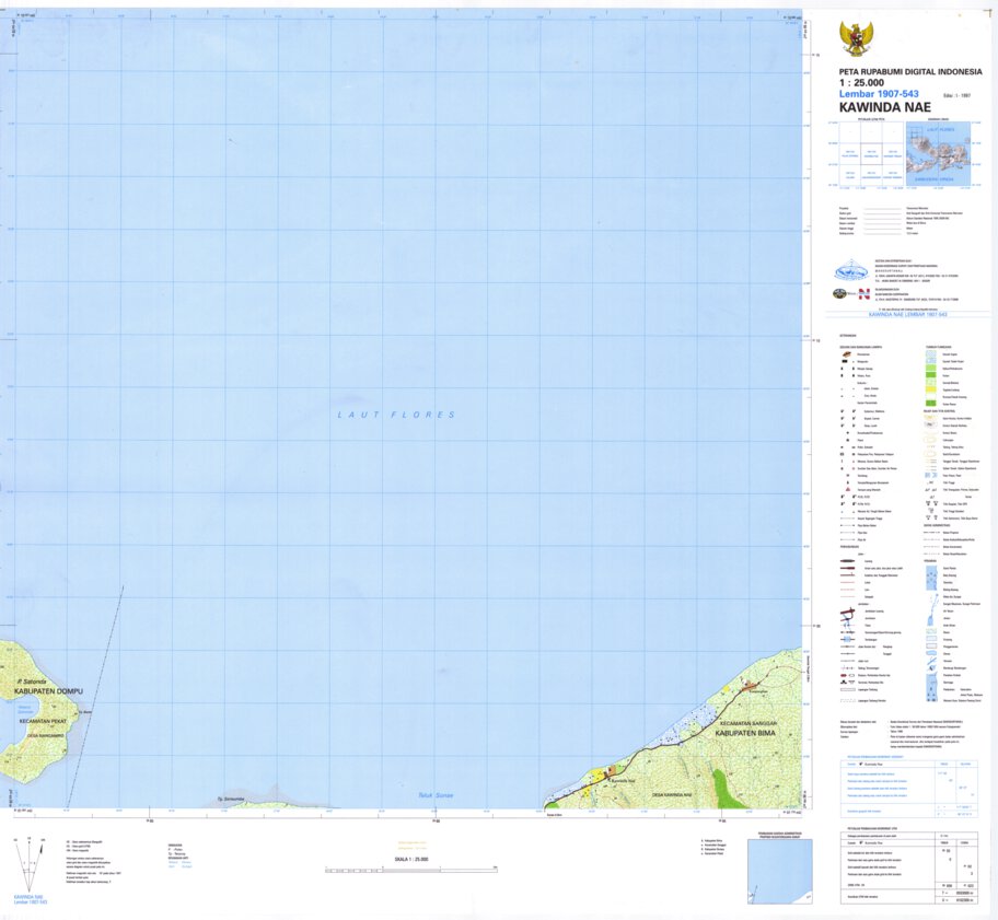 Kawinda Nae (1907-543) Map by Badan Informasi Geospasial | Avenza Maps