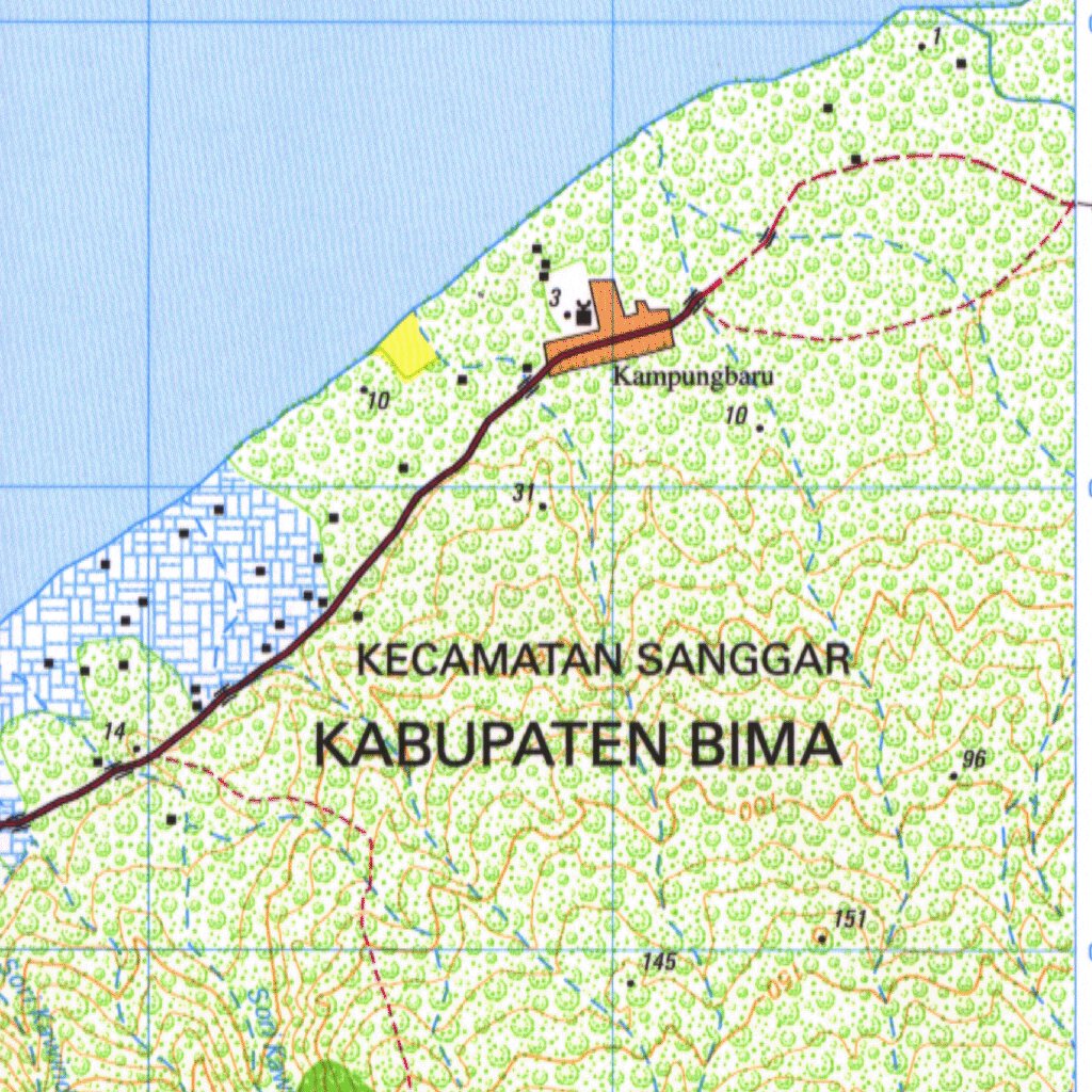 Kawinda Nae (1907-543) Map by Badan Informasi Geospasial | Avenza Maps