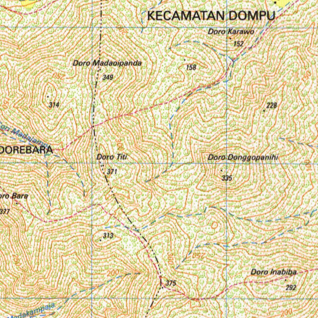 Dompu (1907-344) Map by Badan Informasi Geospasial | Avenza Maps
