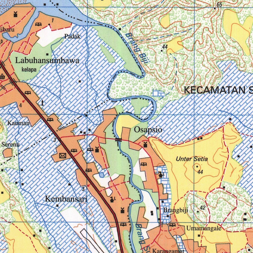 Sumbawa Besar (1907-422) Map by Badan Informasi Geospasial | Avenza Maps