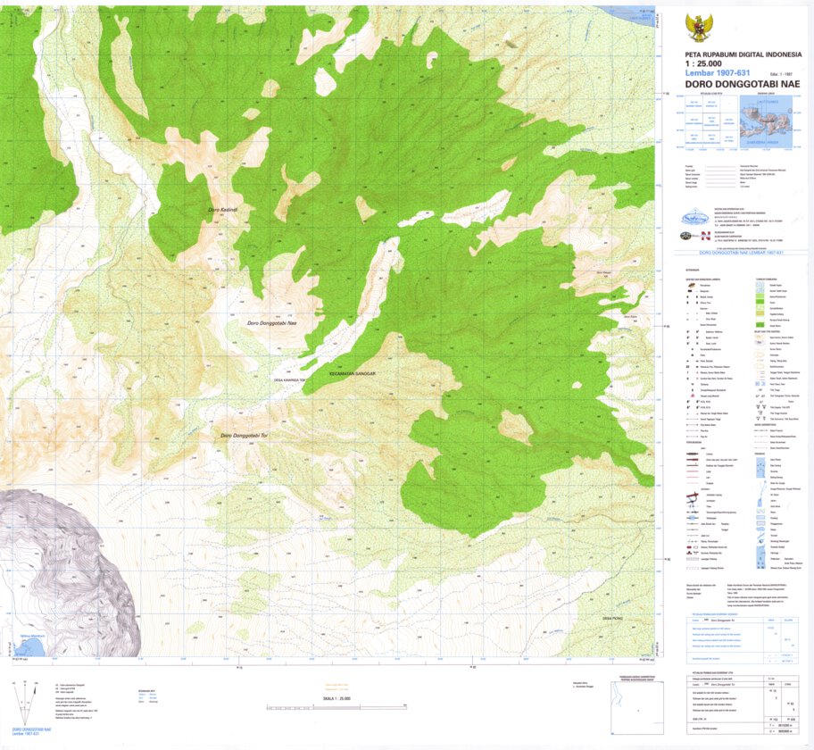 Doro Donggotabi Nae (1907-631) Map by Badan Informasi Geospasial ...