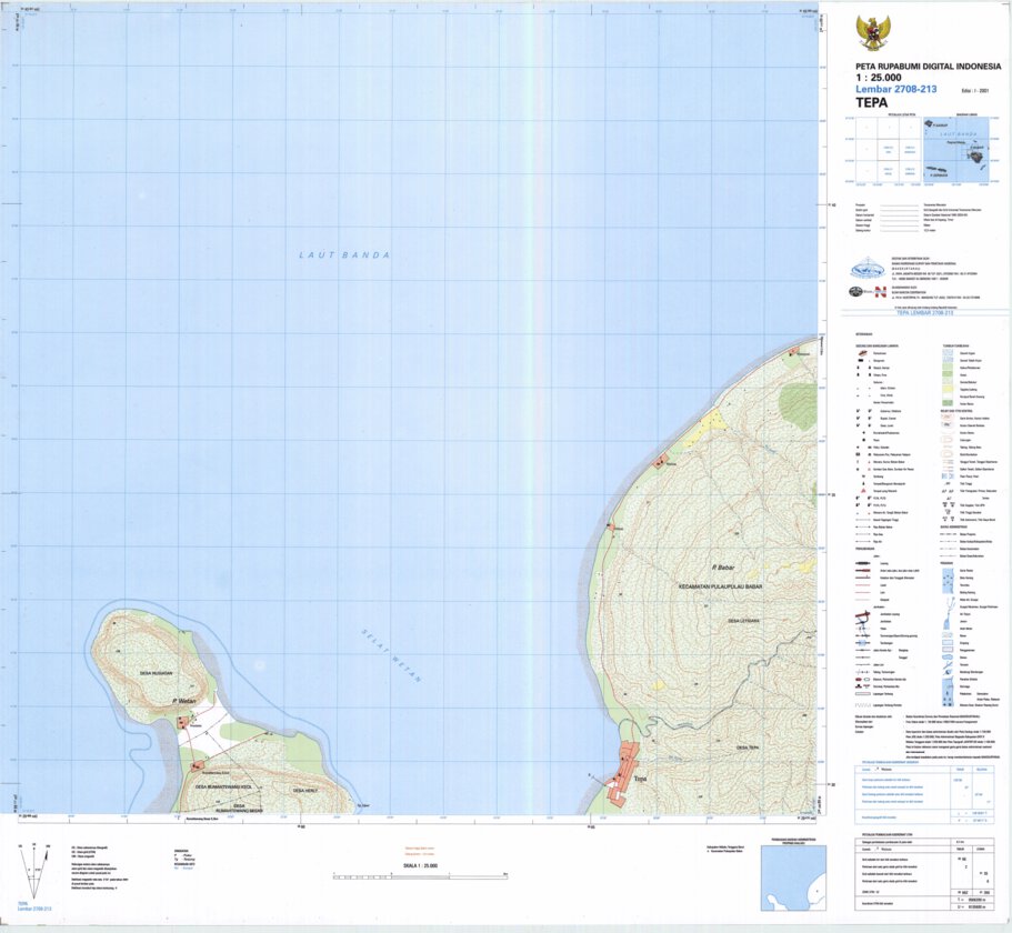 Tepa (2708-213) Map by Badan Informasi Geospasial | Avenza Maps