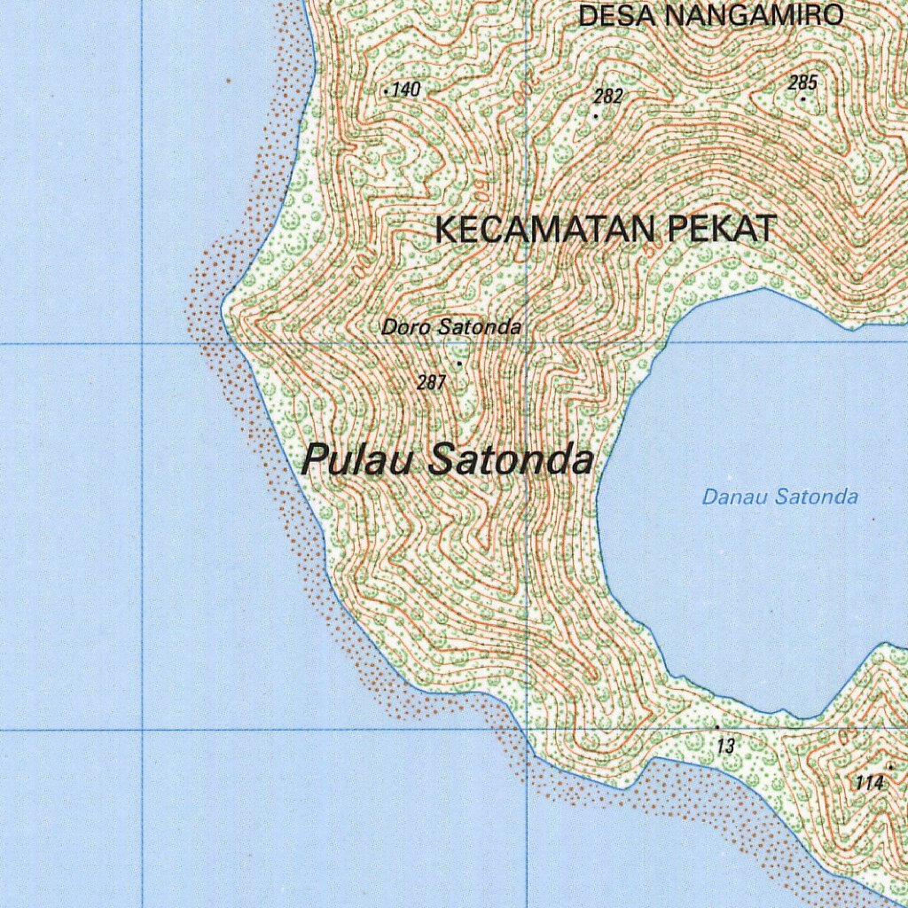 Pulau Satonda (1907-534) Map by Badan Informasi Geospasial | Avenza Maps