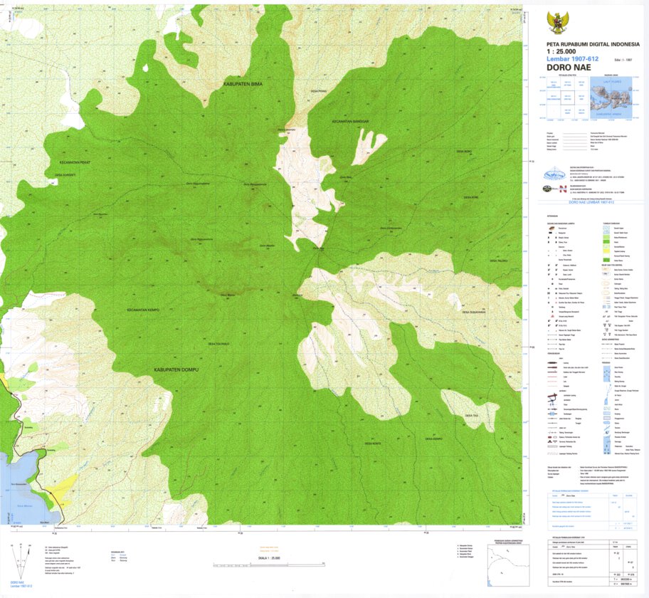 Doro Nae (1907-612) Map by Badan Informasi Geospasial | Avenza Maps
