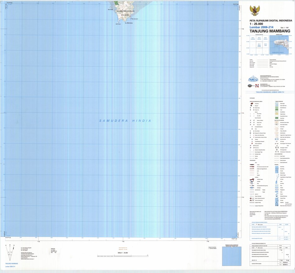 Tanjung Mambang (2006-214) Map by Badan Informasi Geospasial | Avenza Maps
