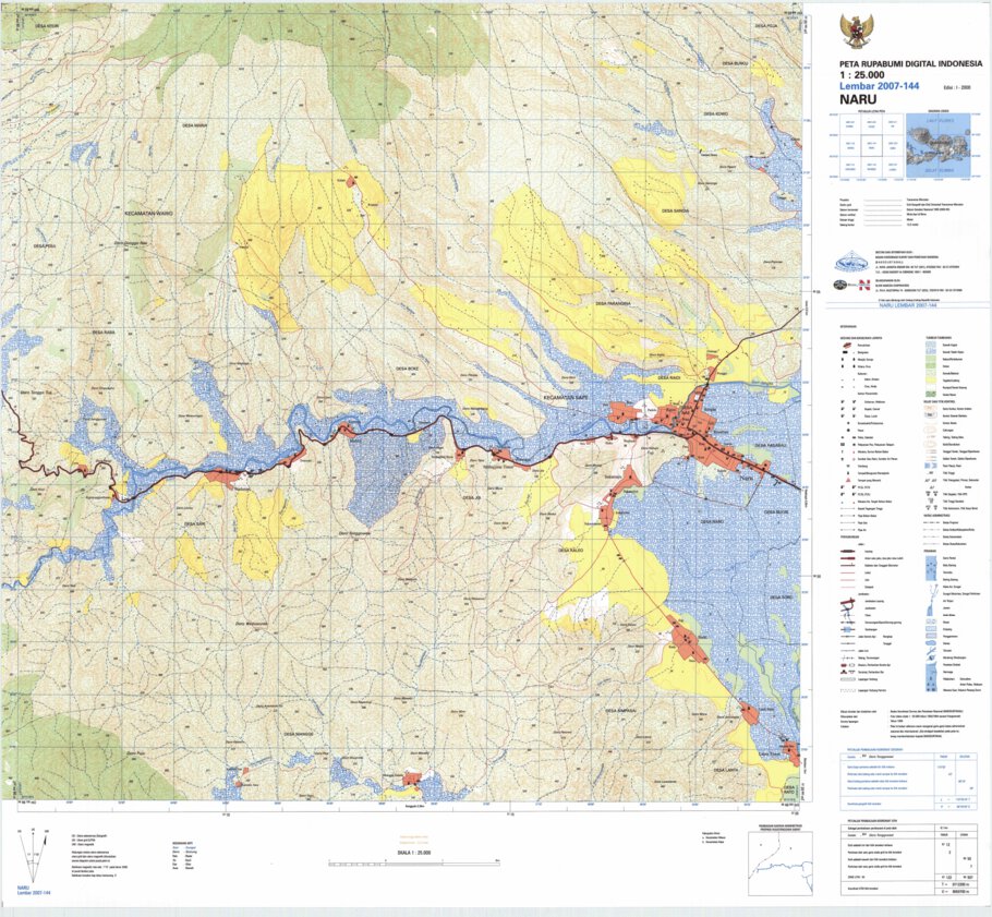 Naru (2007-144) Map by Badan Informasi Geospasial | Avenza Maps