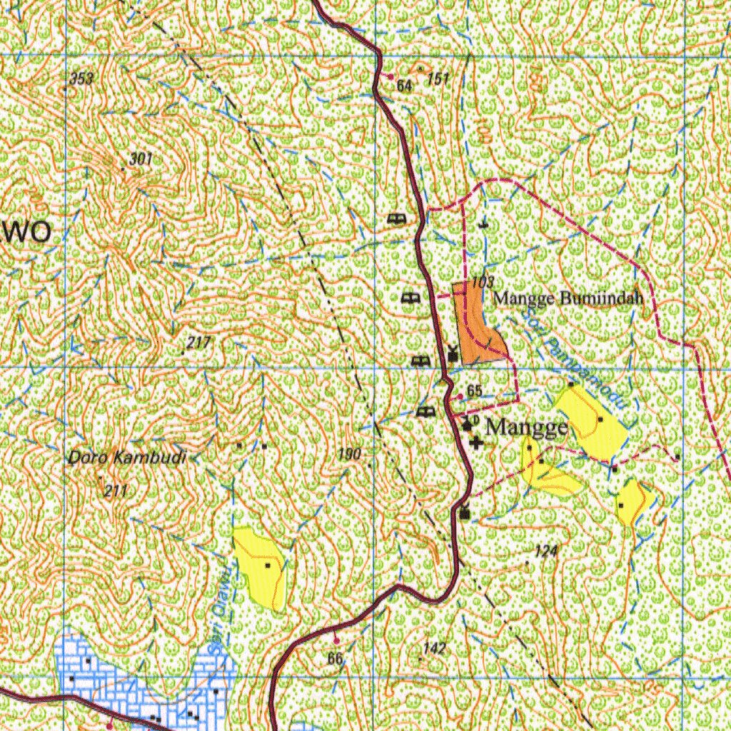 Mangge (2007-142) Map by Badan Informasi Geospasial | Avenza Maps
