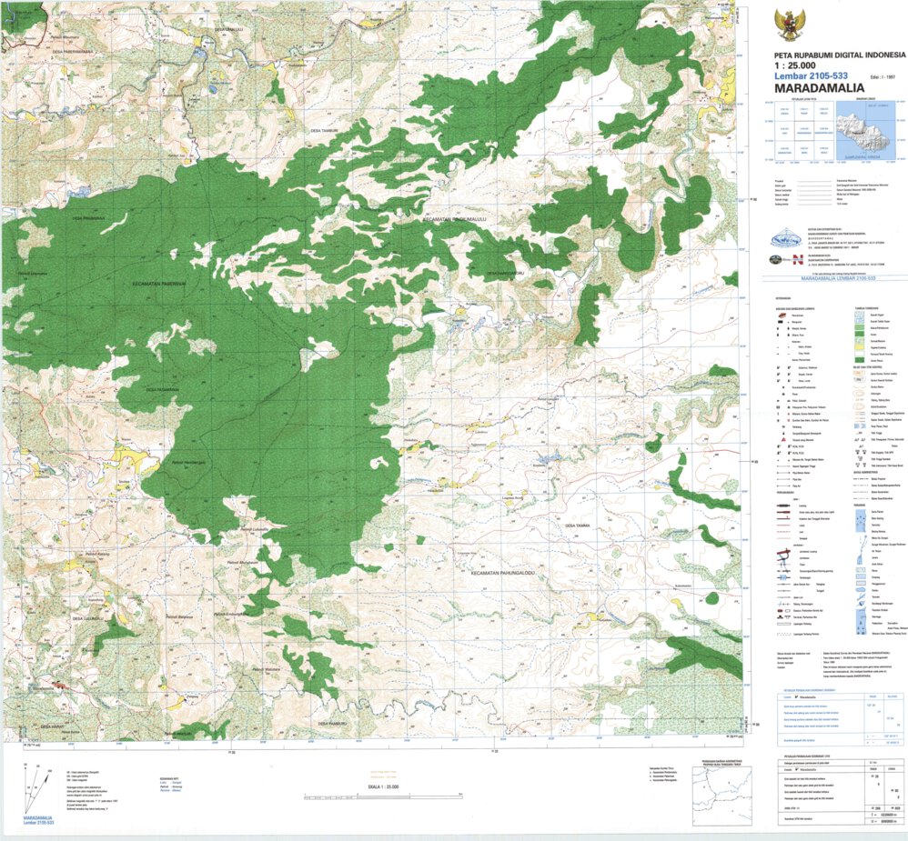 Maradamalia (2105-533) Map by Badan Informasi Geospasial | Avenza Maps