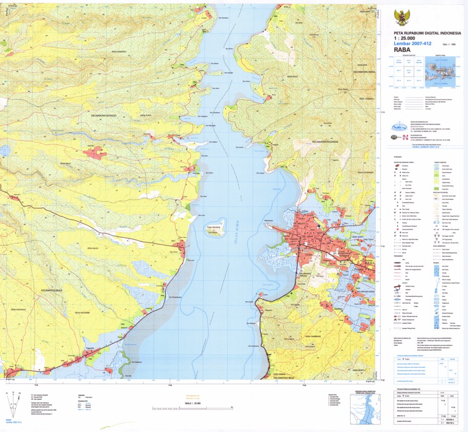 Raba (2007-412) Map by Badan Informasi Geospasial | Avenza Maps