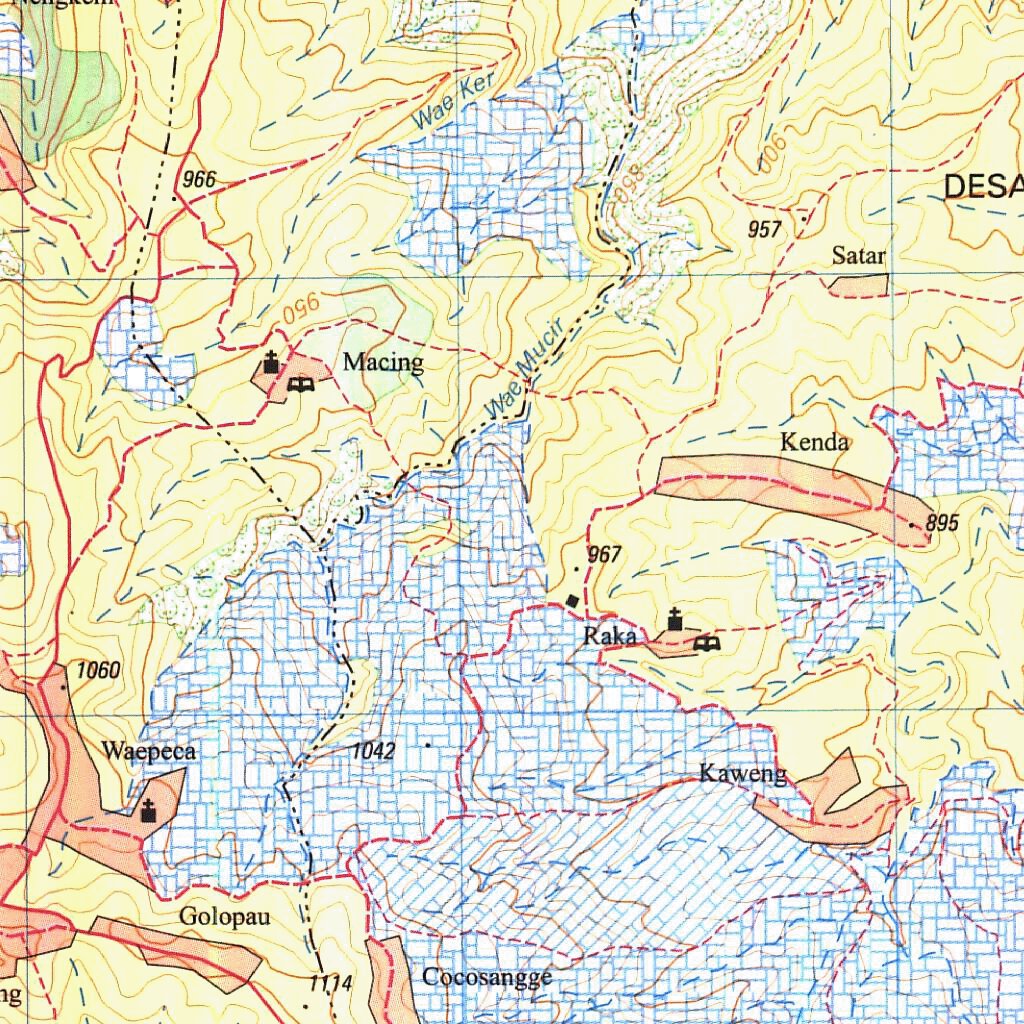 Ruteng (2107-144) Map by Badan Informasi Geospasial | Avenza Maps
