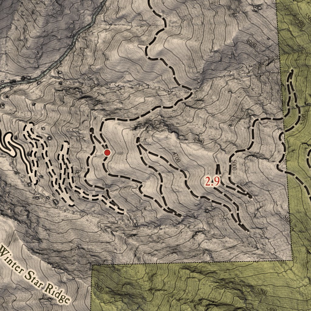 Mount Mitchell and the Black Mountains of North Carolina Map by ...