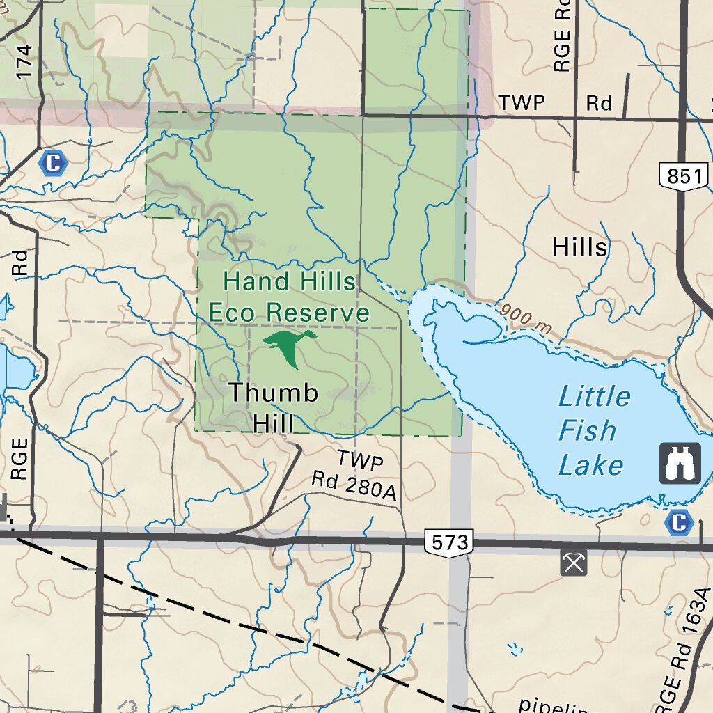 WMU 160 Hand Hills Alberta Hunting Topo Map Bundle by Backroad Mapbooks ...