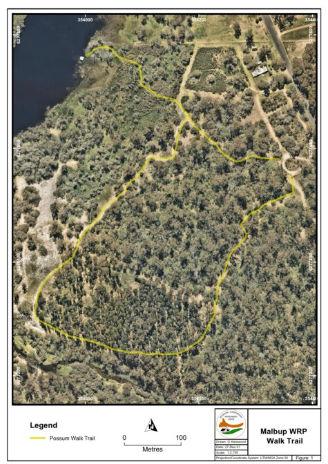 Malbup Possum Walk Trail Sept 2021 Map by Busselton Dunsborough ...